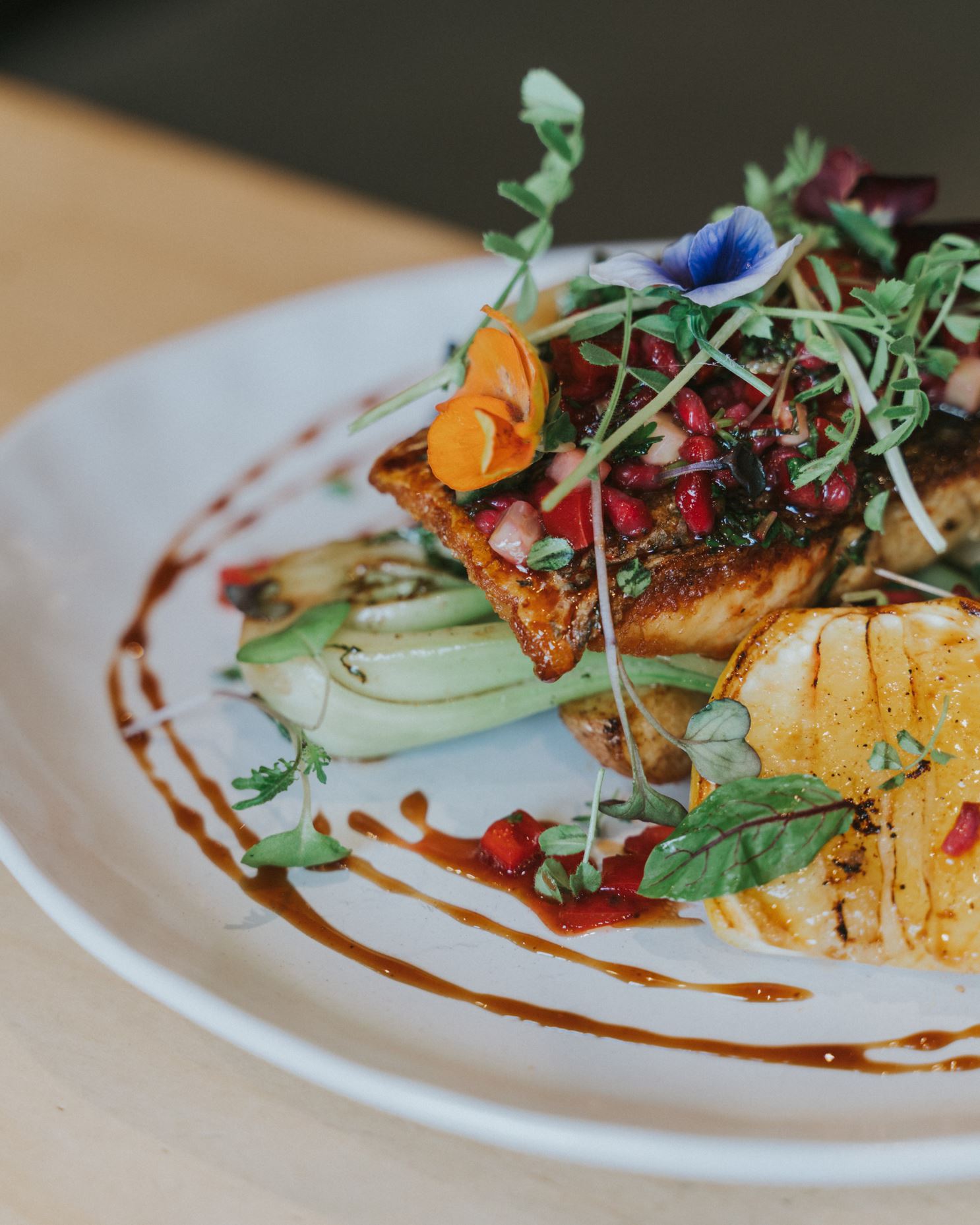 Recipe Crispy Skin Barramundi With Summer Veg Gg